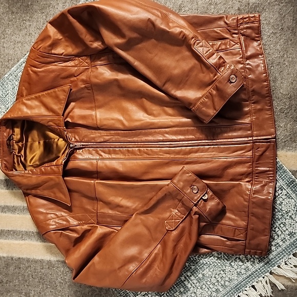 Unique Vintage | Jackets & Coats | 97s Robert Lewis Chesnut Brown ...